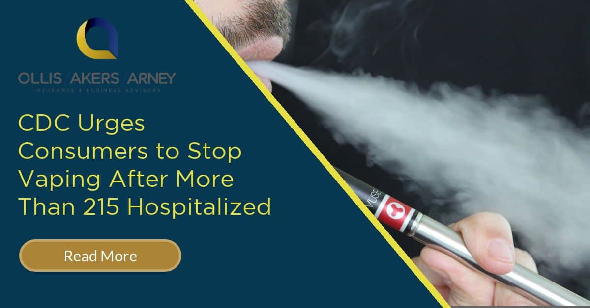 CDC Urges Consumers to Stop Vaping After More Than 215 Hospitalized ...